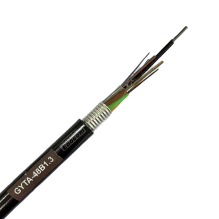 Outdoor GYTA Fiber Optic Cable 80 core steel directly burial internet ...