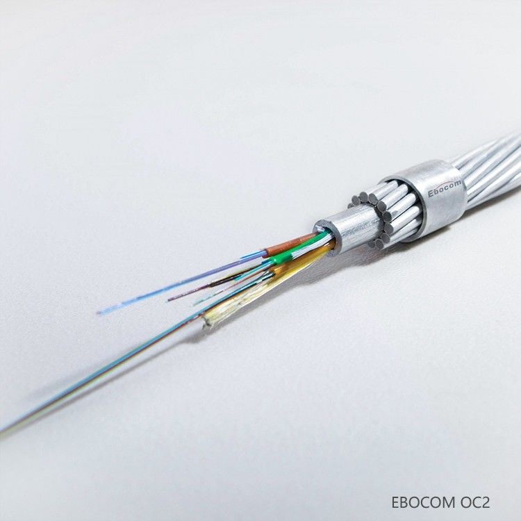 Opgw Optical Fiber Cable Composite Overhead Ground Wire Communication tower networking