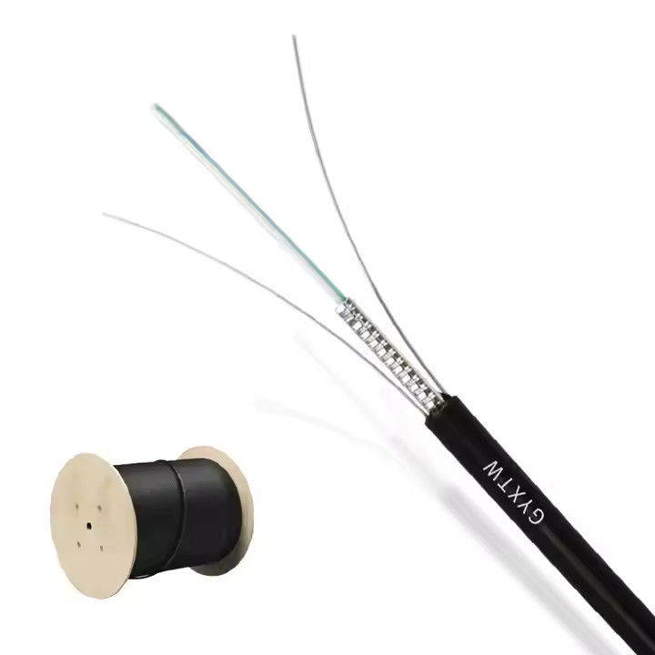 Outdoor GYXTW 12 Core G652D Light Armored Fiber Optic Cable With ...