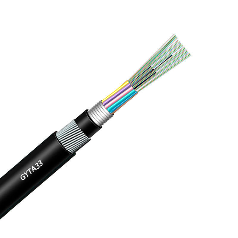 High Performance GYTA33 24 48 96 Core Fiber Optic Wire Outdoor G652D ...