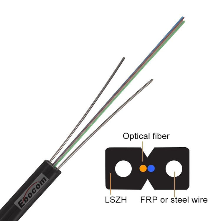 Outdoor Optical Fiber Drop Cable 1/2/4 Cores GJYXFCH 8 FTTH Self ...