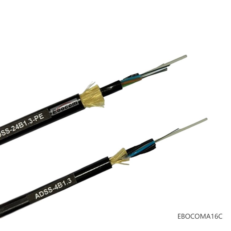 ADSS Cable Single Mode SM G652D Double jacket PE/AT 4 to 144 core Span ...