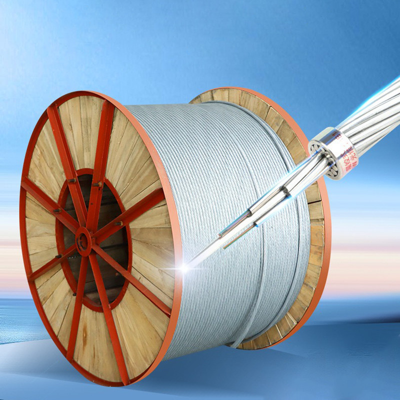 OPGW Optical Fiber Cable SM 24 Core Power System High Voltage ground wire communication construction
