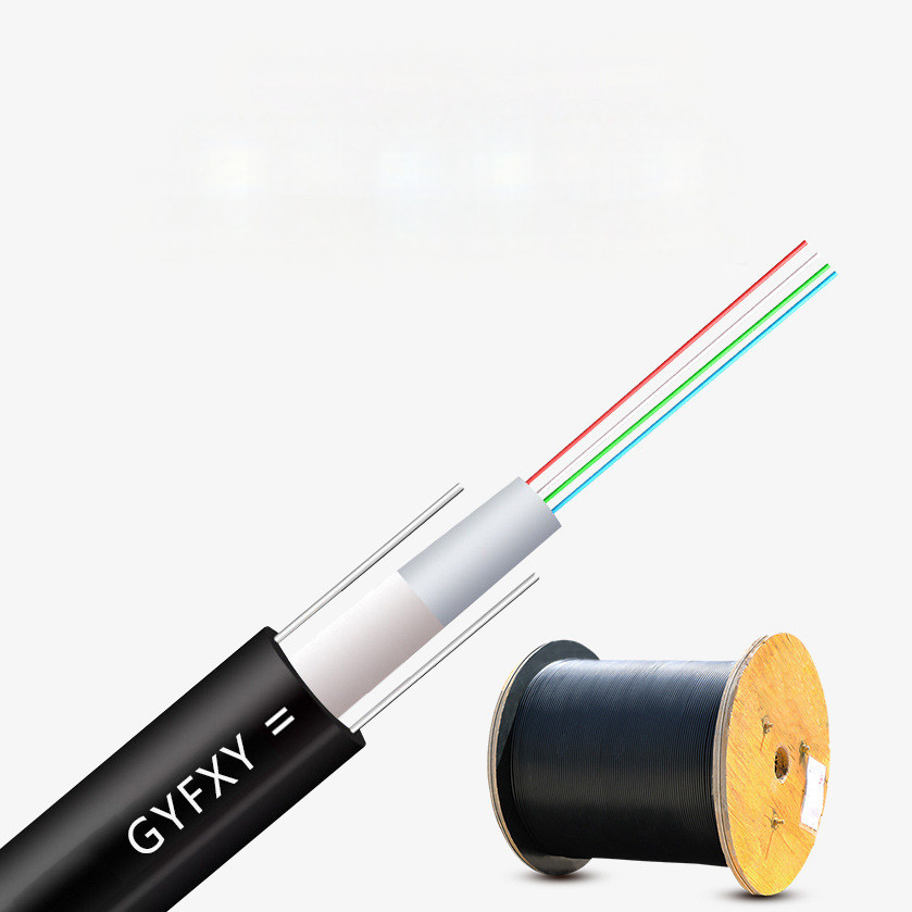 Outdoor Non-Metallic FRP Aerial GYFXY Cable 4 6 8 12 Core Single Mode ...