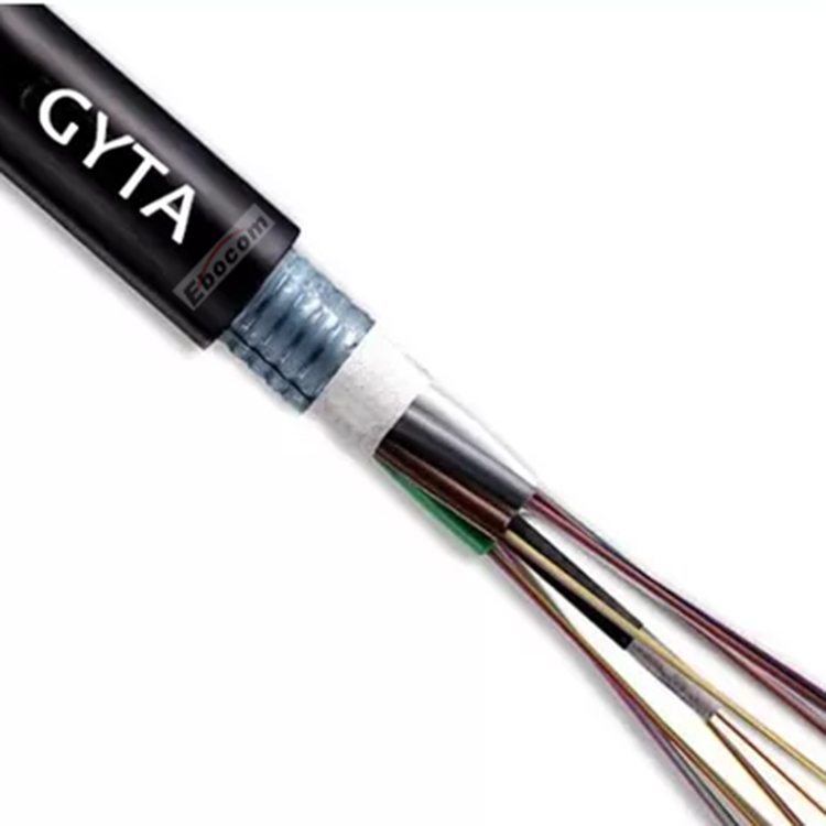 G652D GYTA 48 Core Single Mode Fiber Optic Cable Loose Tube Stranded ...